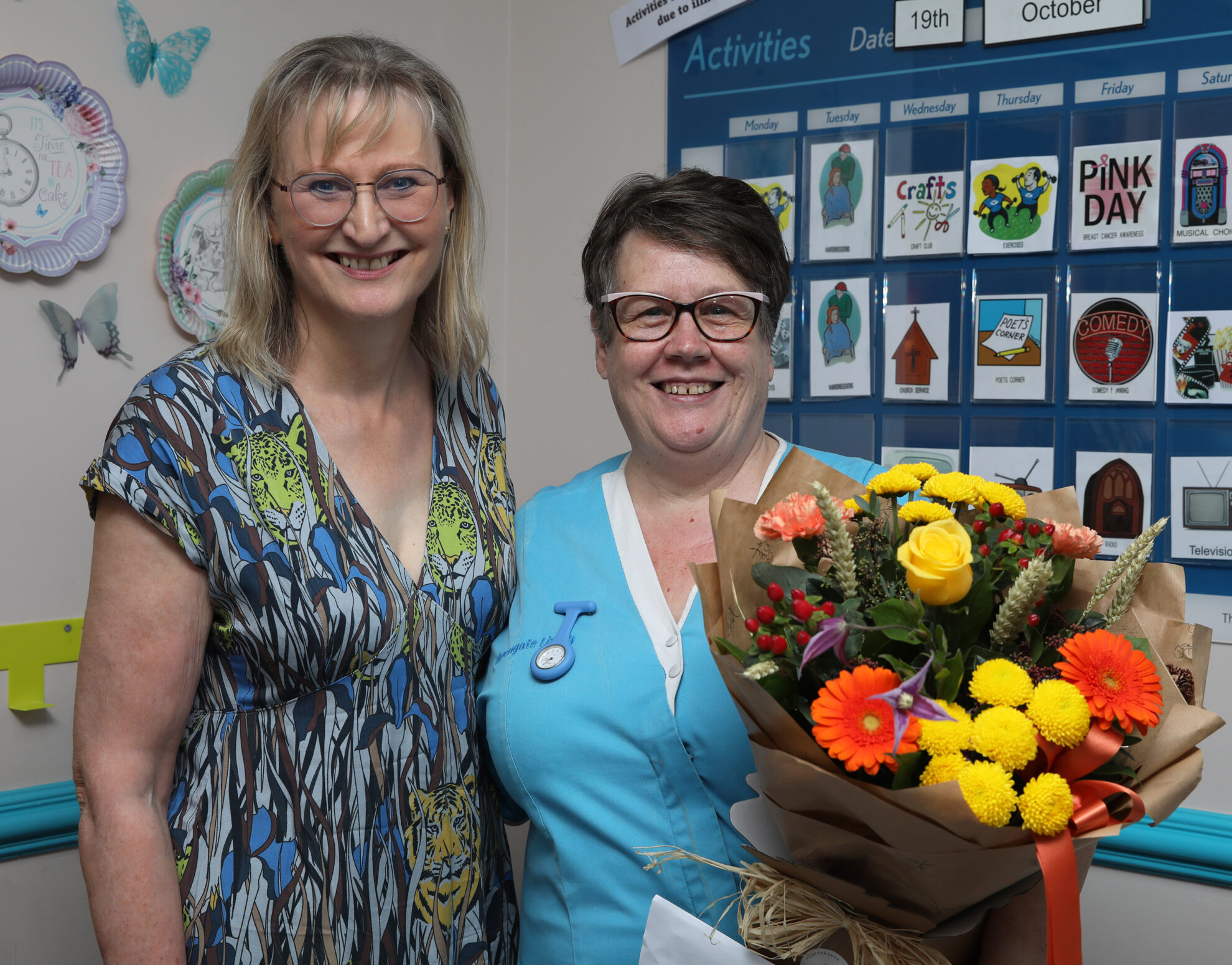 Val celebrates 30 years of caring at Russell Churcher Court - Thorngate ...